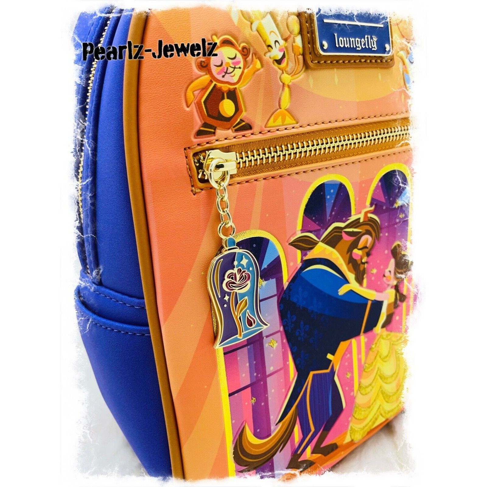 Disney Loungefly Disney Princess Belle Beauty & Beast Chibi Ballroo ...