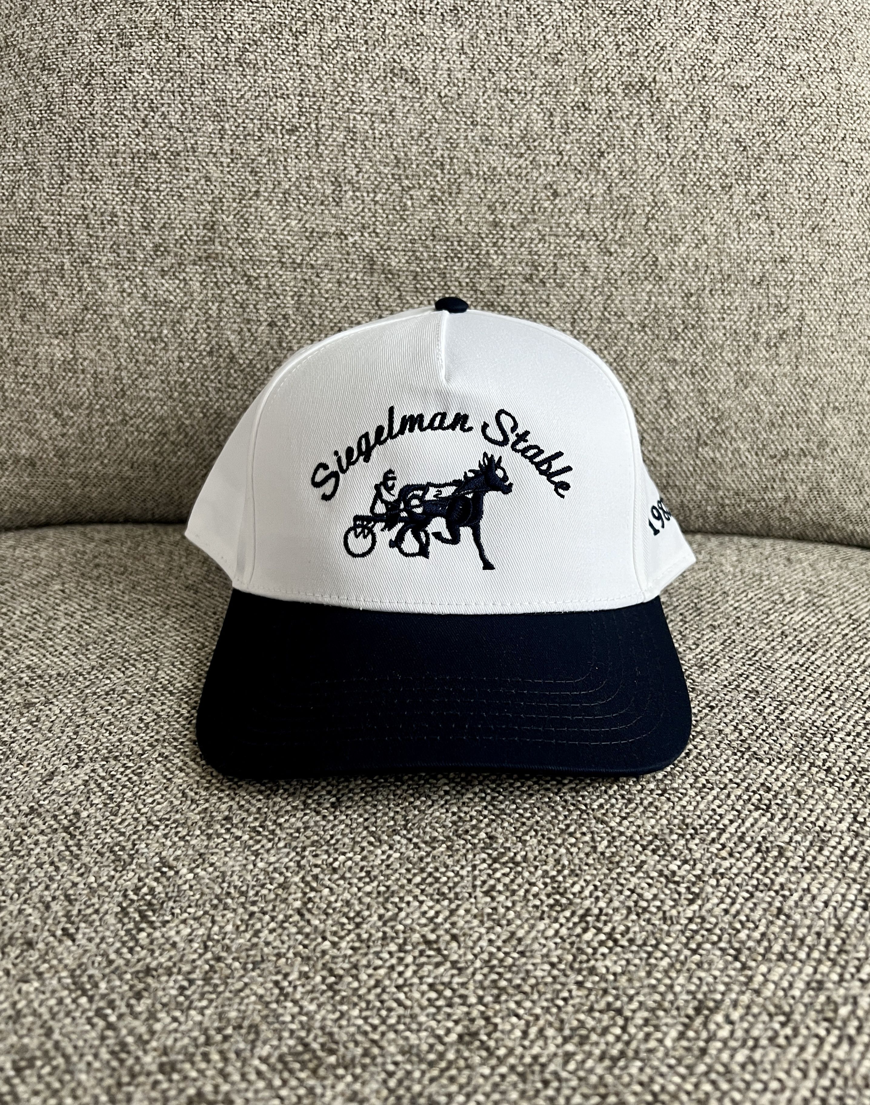 Siegelman Stable Deadstock Siegelman Stable Logo White & Navy Snapback ...