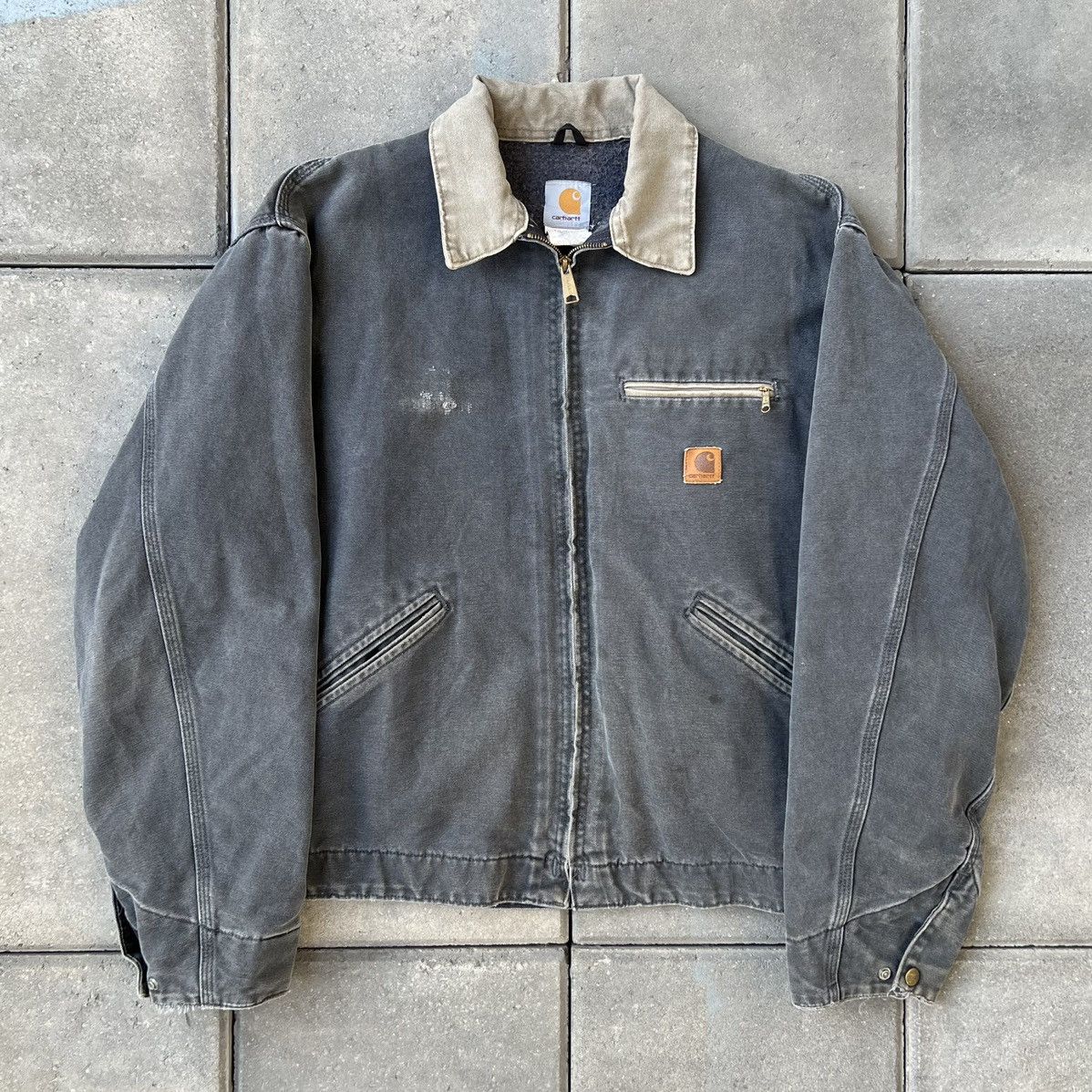 Carhartt × Vintage Carhartt J97 PTL Detroit Jacket Petrol Blue XL | Grailed