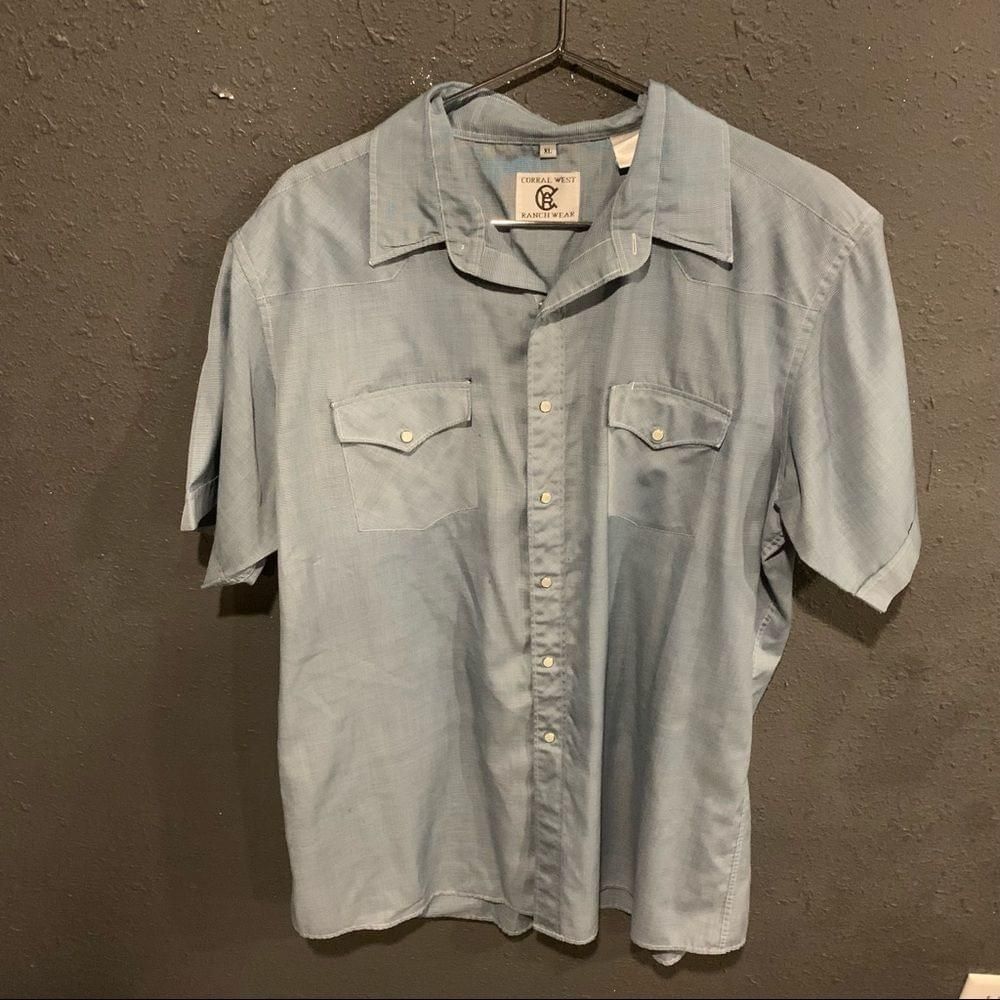 Corral Men’s vintage Corral West Ranch Wear Button Down Shirt | Grailed