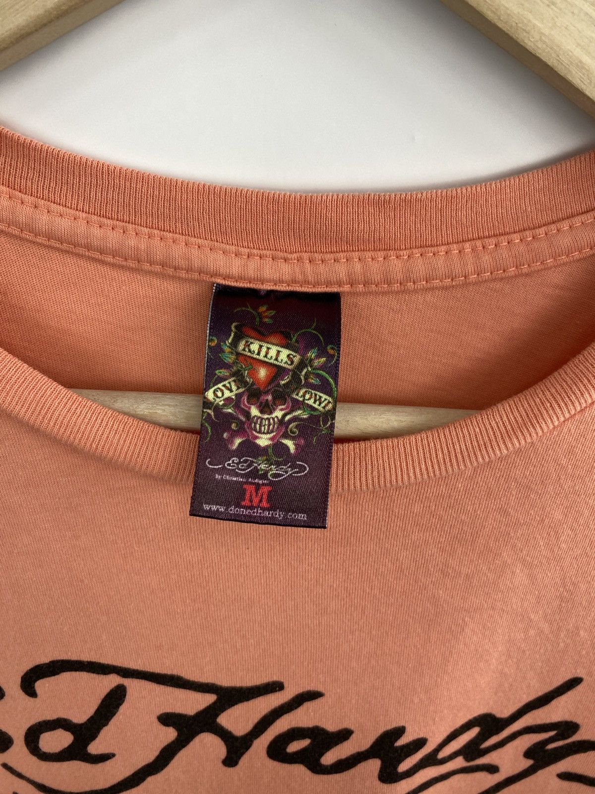 Ed Hardy 🇺🇸💀 Vintage 90s ED Hardy Christian Audigier Skull T-Shirt Y2K ...