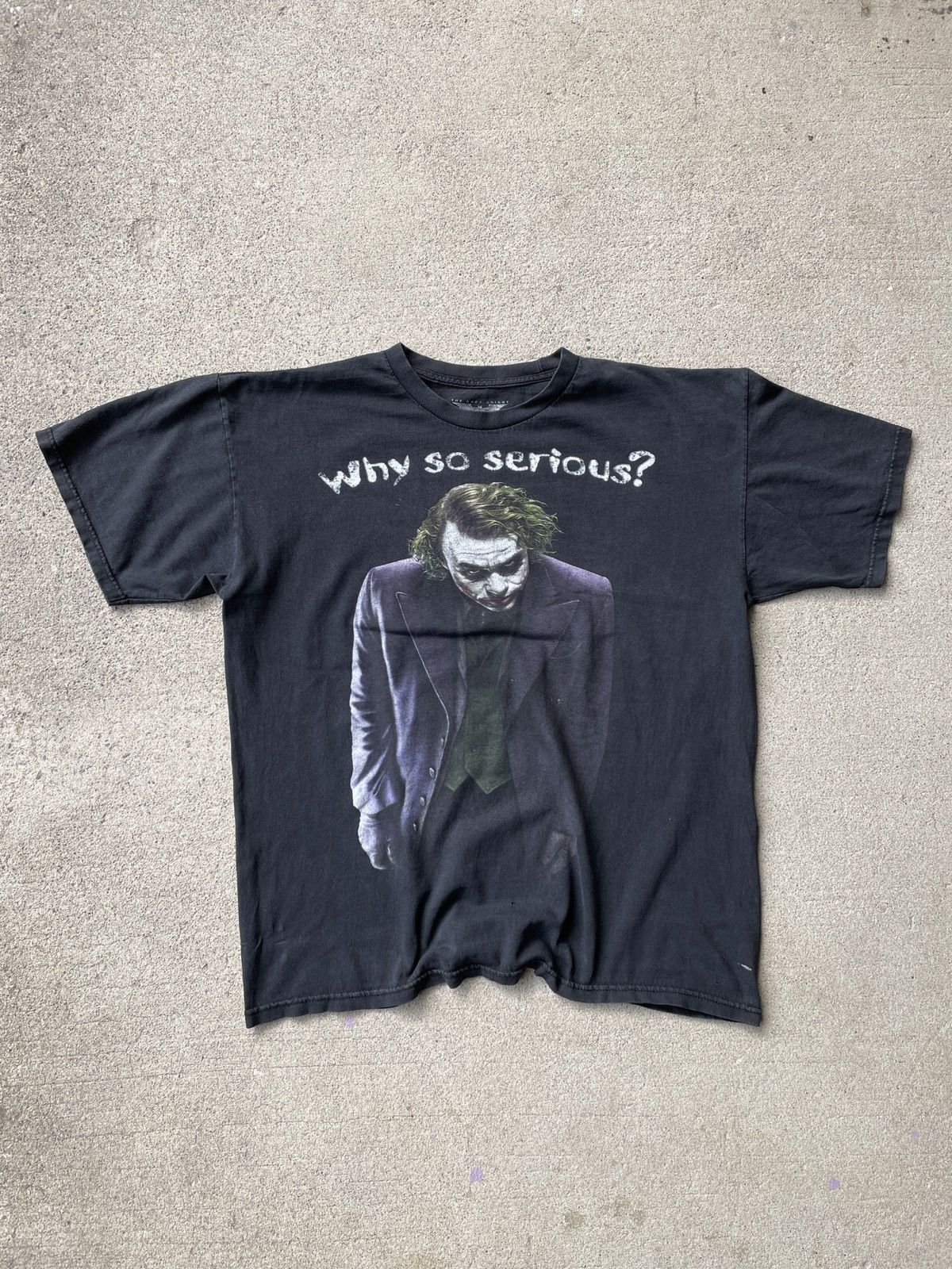 Vintage Vintage Heath Ledger Why So Serious Faded Tee Batman Joker | Grailed