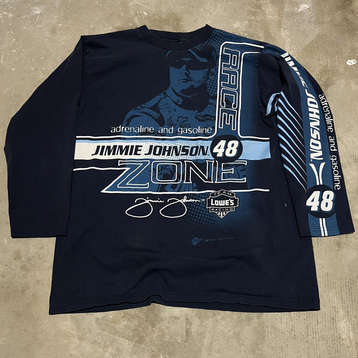 NASCAR × Vintage × Winners Circle Crazy Vintage Jimmie Johnson #48 Race ...