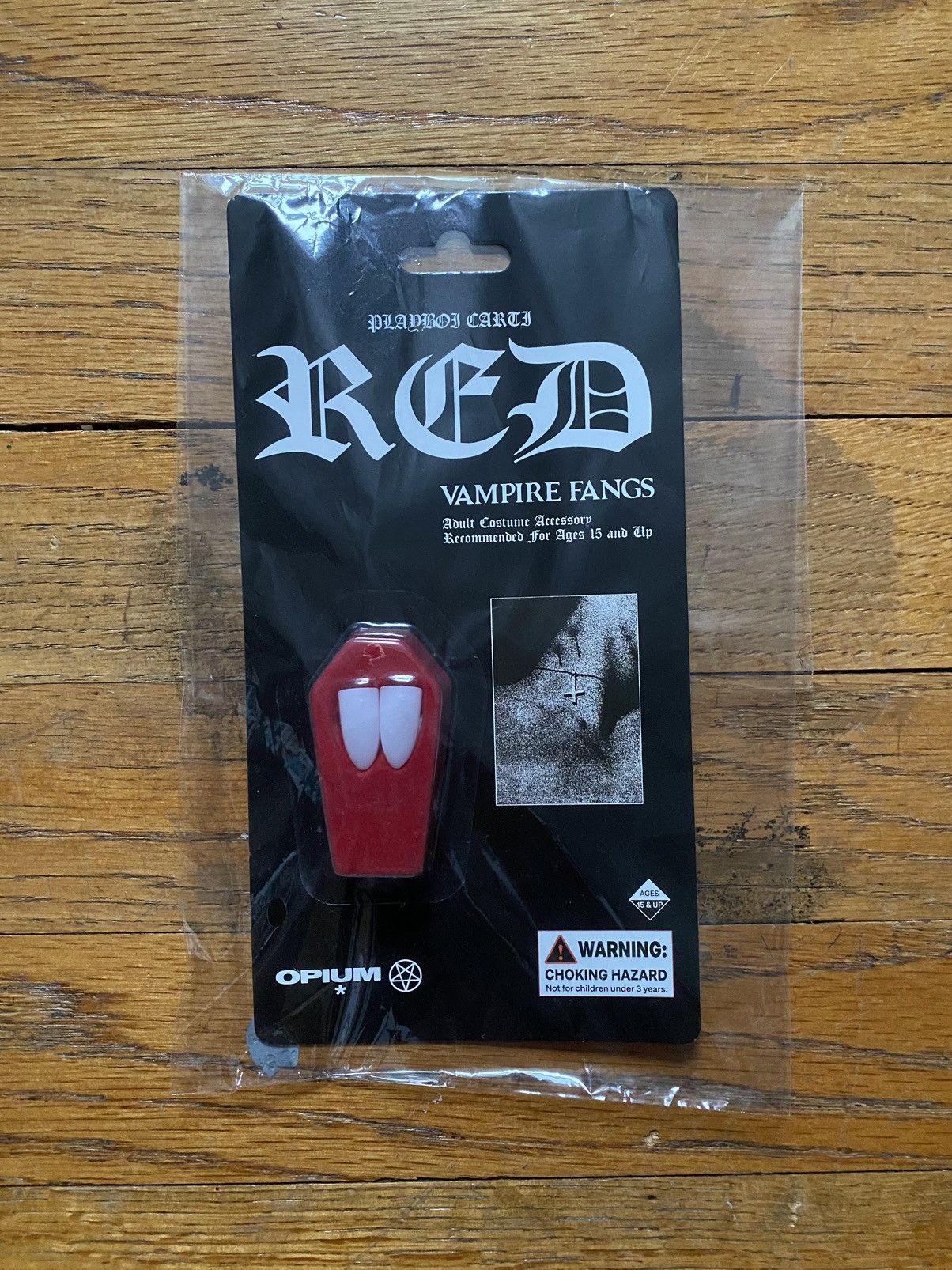 Playboi Carti Playboi Carti Whole Lotta Red Vampire Fangs *NEW* | Grailed