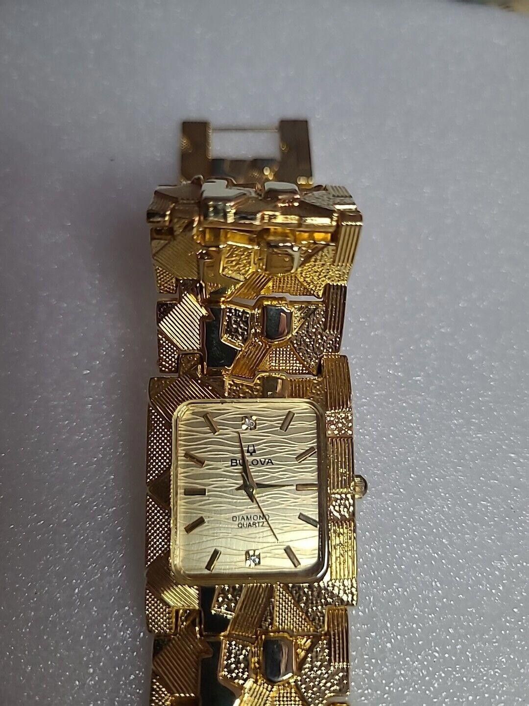 Bulova Bulova 18k Gold Plated Nugget Style Swiss Watch | Grailed