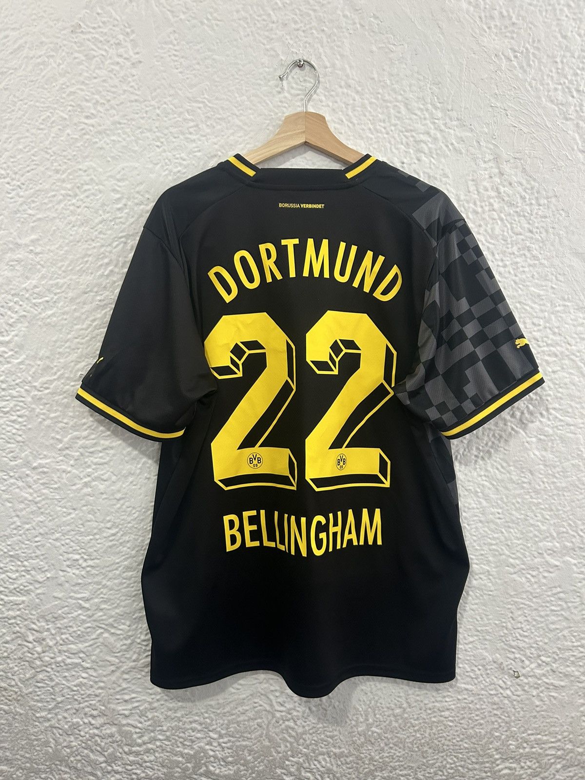 Puma 2022-23 Jude Bellingham Puma Borussia Dortmund Away Kit | Grailed