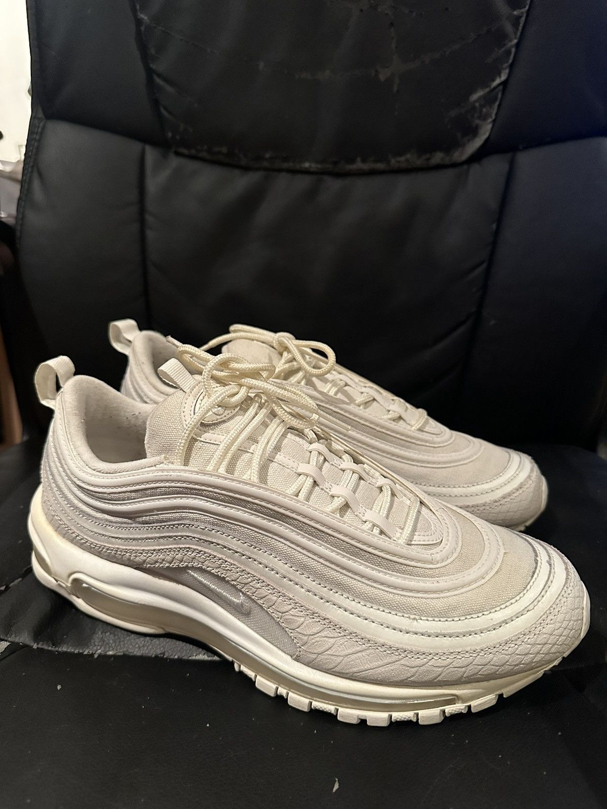 Nike Air Max 97 Summit White Snakeskin | Grailed