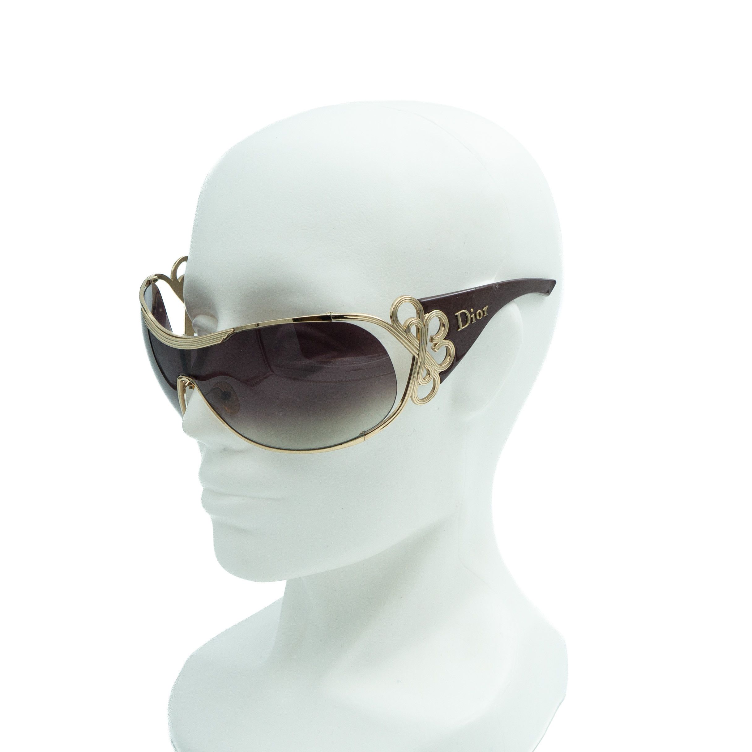 Dior Christian DIOR DIORI Shield Mask Brown Sunglasses Vintage | Grailed