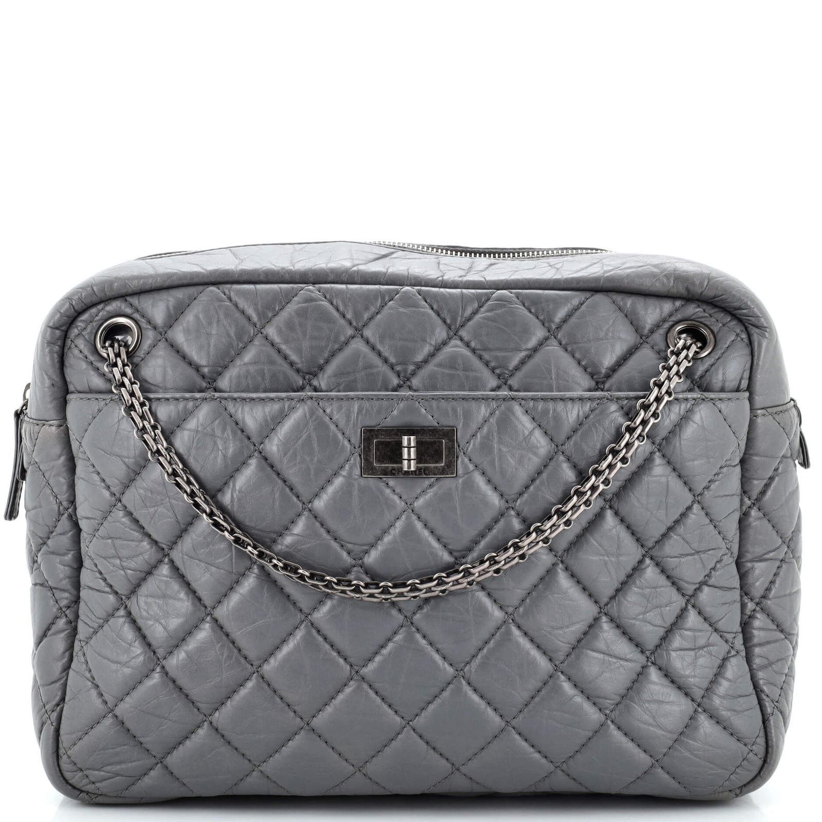 Chanel Reissue Camera Bag Quilted Aged Calfskin Large | Grailed