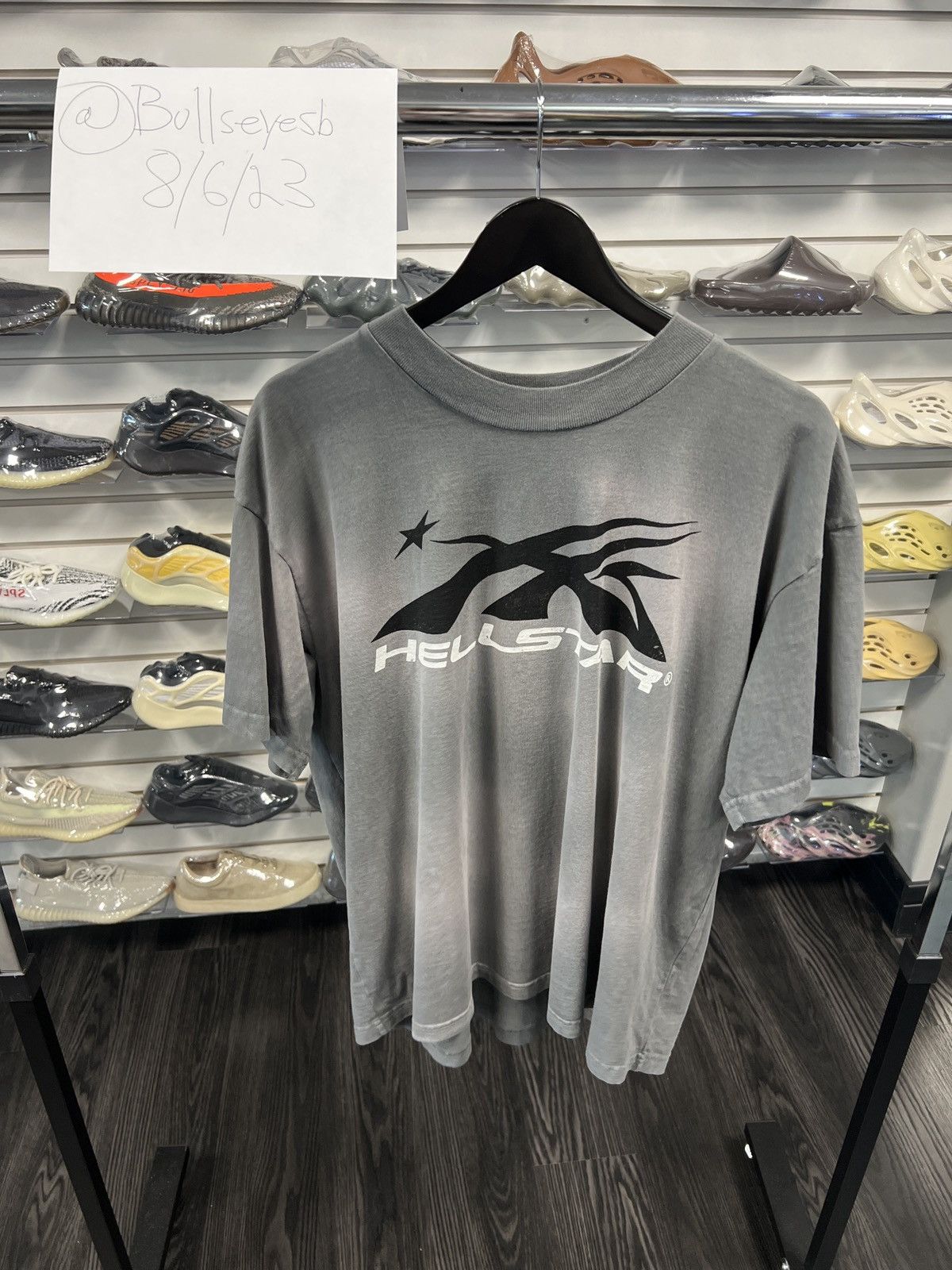HELLSTAR Hellstar Studios Basic Grey T-Shirt | Grailed