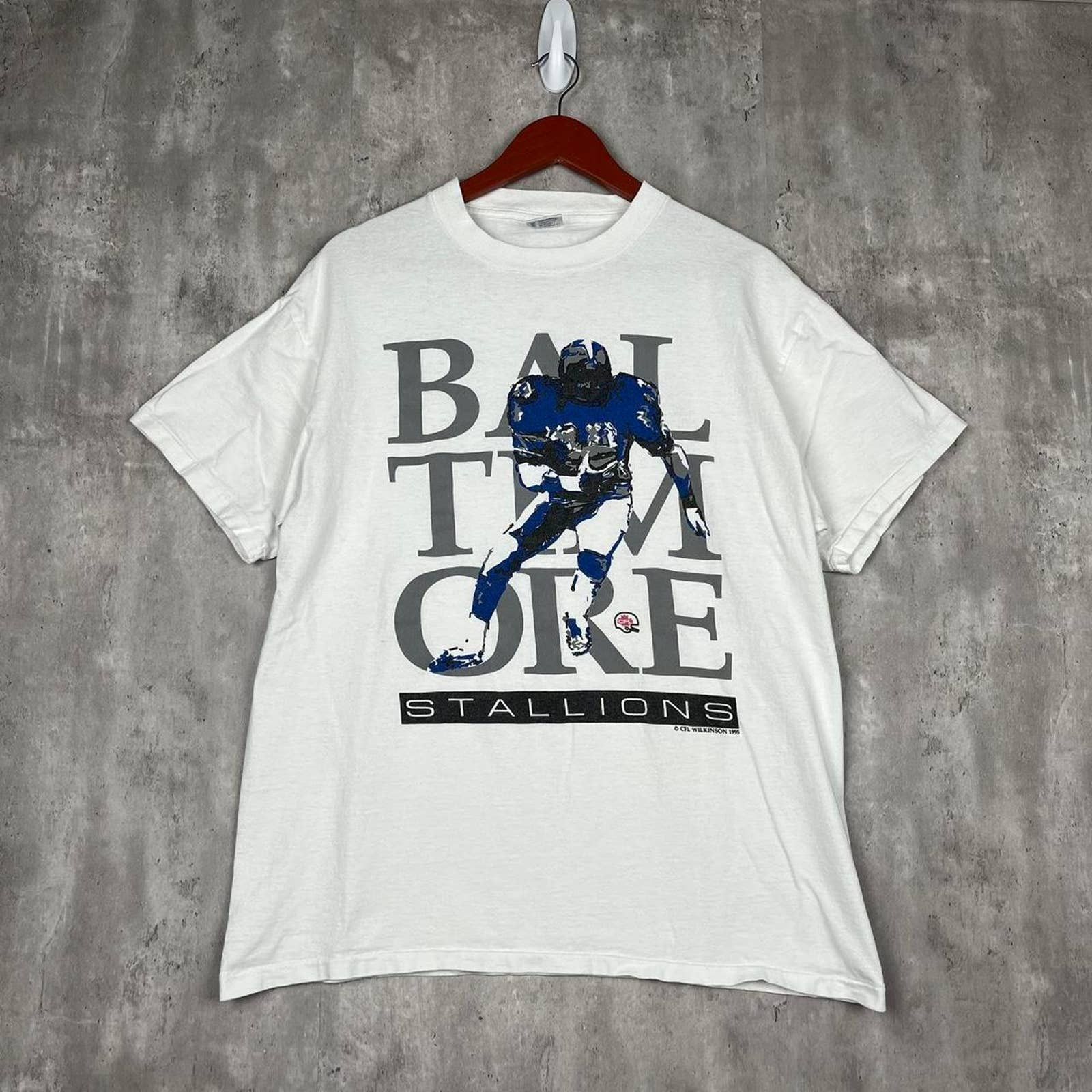 Vintage Vintage 1995 Baltimore Stallions Football Graphic Tshirt | Grailed