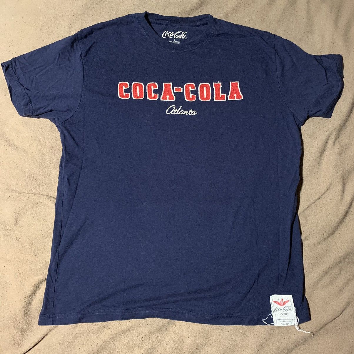 Vintage Coca-Cola Atlanta 2000’s Embroidered Tee | Grailed