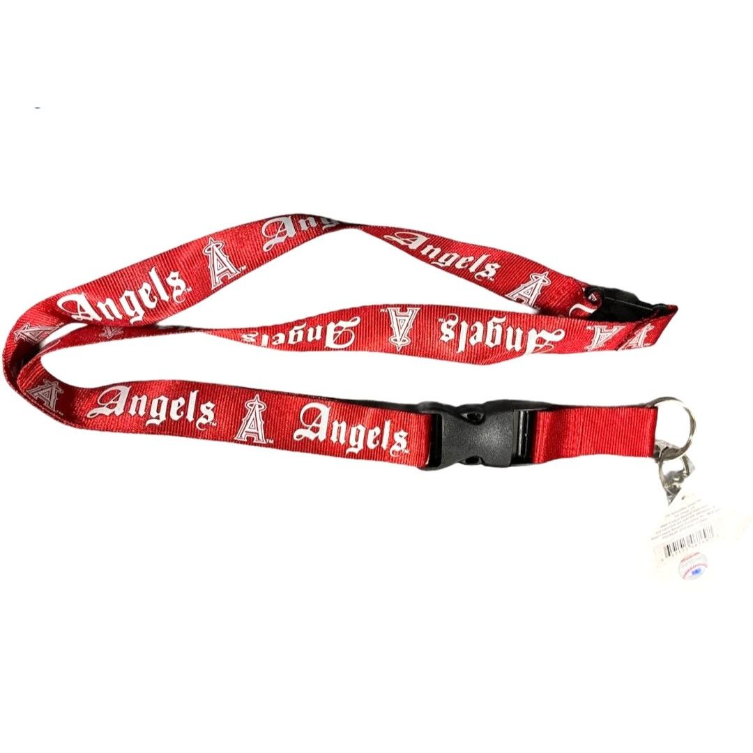 MLB LOS ANGELES ANGELS 2-Sided Lanyard Keychain Old English Font | Grailed