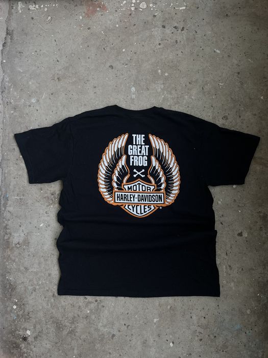 The Great Frog The Great Frog x Harley Davidson Motorcycles Logo Tee ...