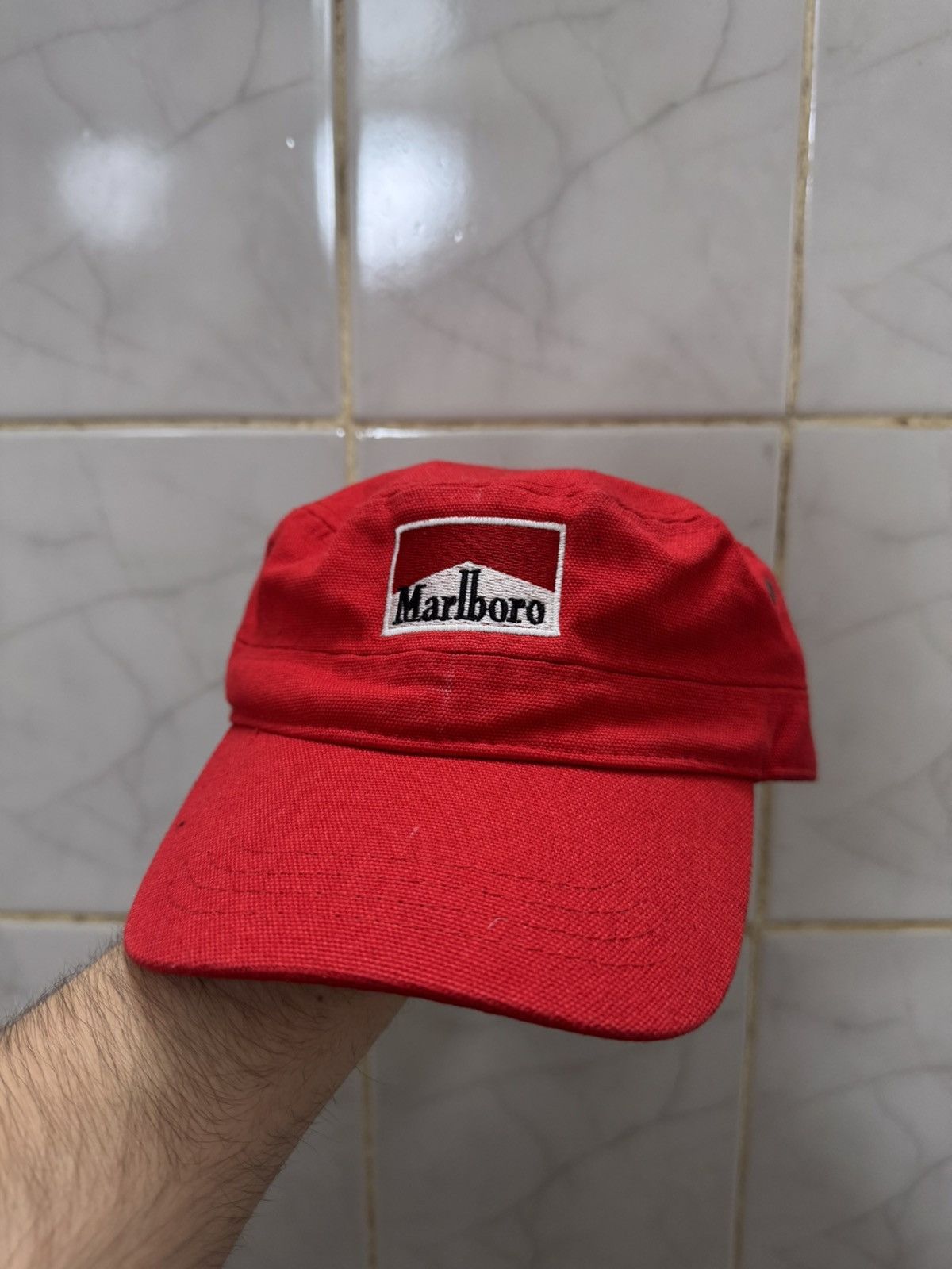 Marlboro × Streetwear × Vintage Marlboro racing centre logo cap moto ...