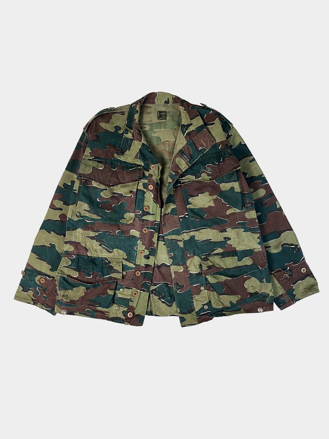 Military × Vintage Vintage 1958 Belgian Camo Paratrooper Jacket Army ...