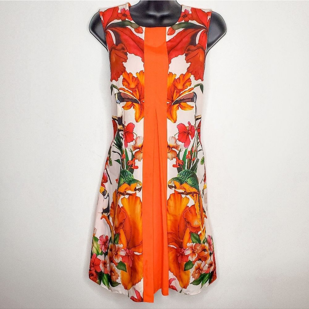 Ted Baker Ted Baker Bright Orange Barbee Toucan Macaw Parrot Tropical ...
