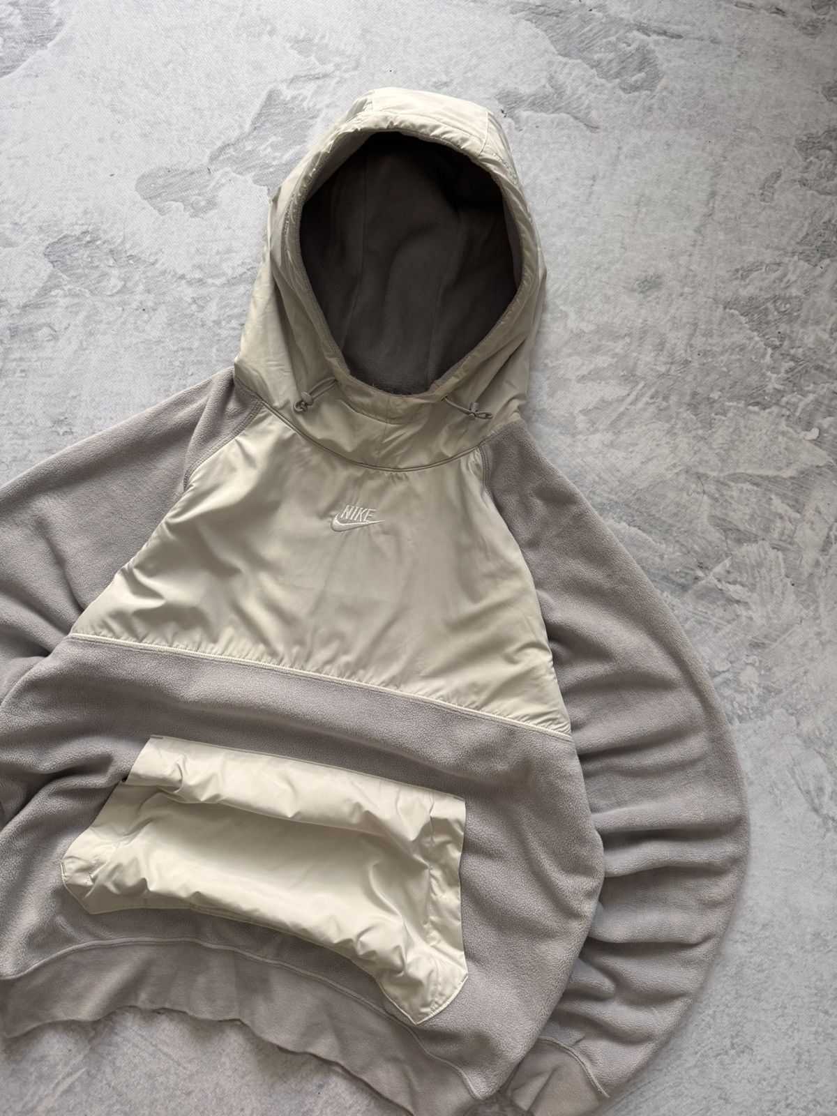 Nike × Streetwear × Vintage 00s Nike Retro Center Swoosh Sherpa Fleece ...