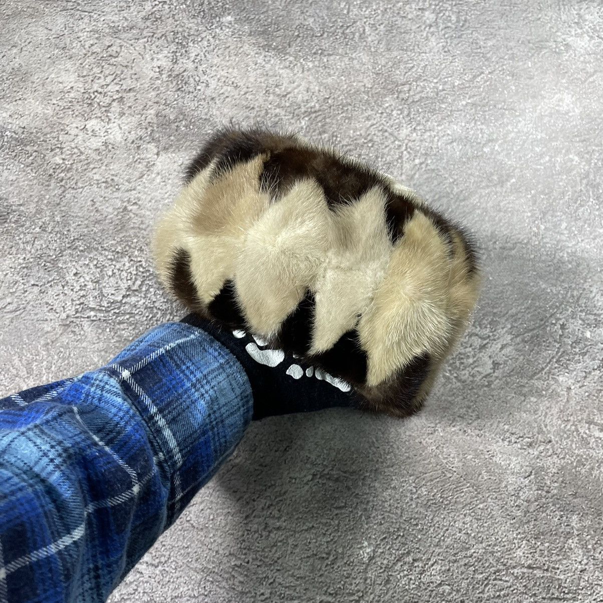 Archival Clothing Vintage Y2K Crown Furry Beanie Mohair Ushanka Uzi ...