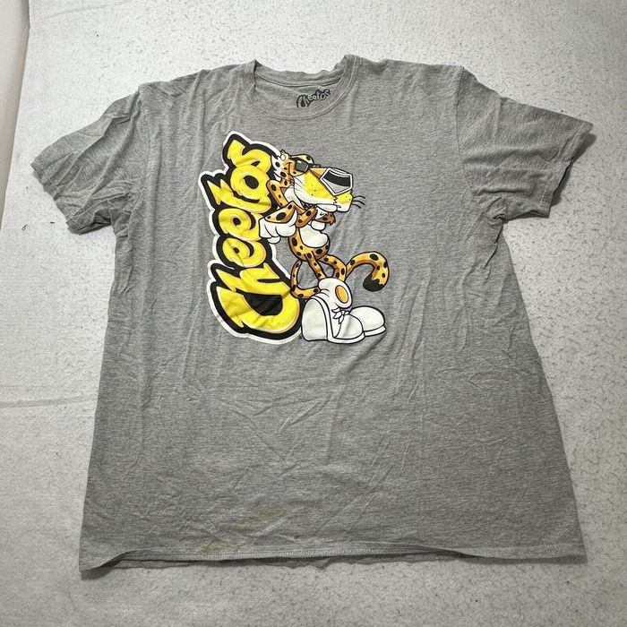 Mad Engine Cheetos XXL Mad Engine Gray Chester Cheetah Graphic T Shirt ...