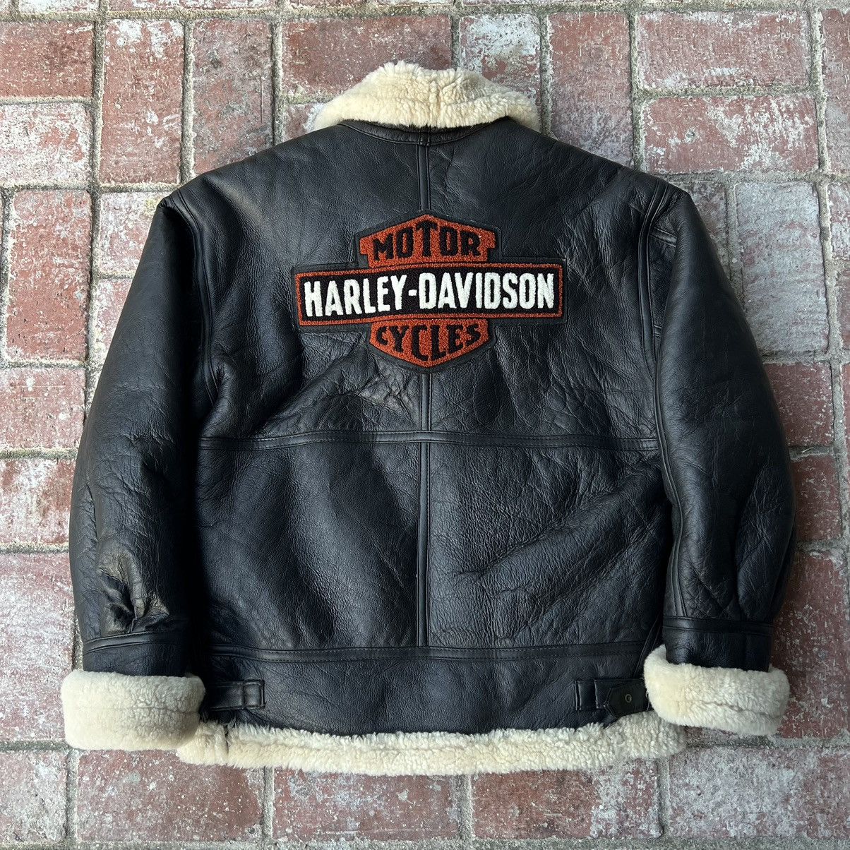 Harley Davidson × Leather Jacket × Military Vintage USAF Harley Davidson × Leather Jacket × Military Vintage USAF