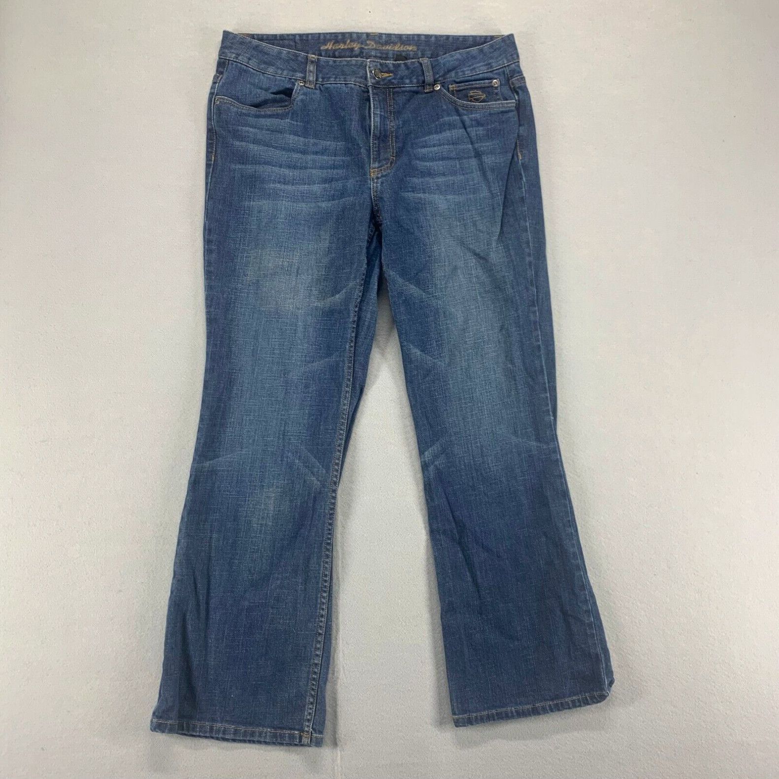 Harley Davidson Harley Davidson Jeans Women 14 Petite Blue Bootcut ...