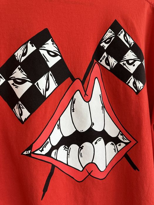 Chrome Hearts Chrome Hearts Mattyboy Red 2018 Checkered Flag Lips | Grailed