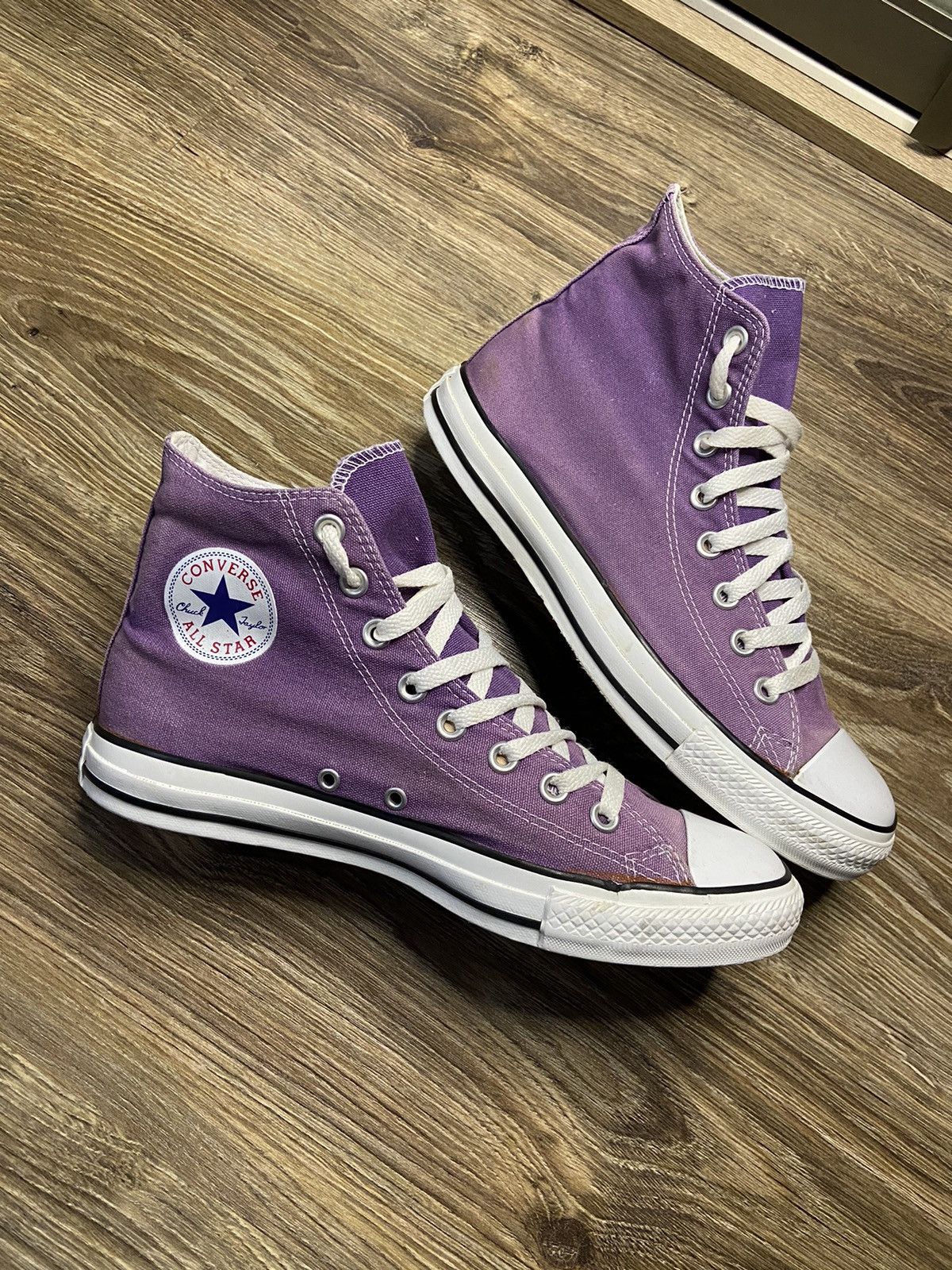 Converse × Streetwear × Vintage CRAZY Converse Chuck Taylor purple hi ...
