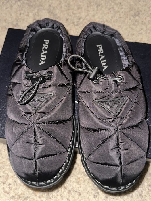 Prada Prada Quilted Nylon Slippers | Grailed