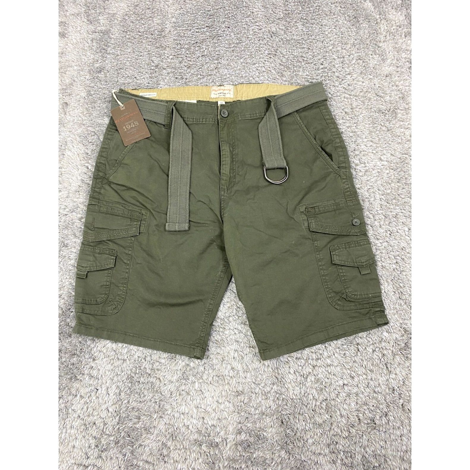 Weatherproof Weatherproof Cargo Shorts Mens 38 Olive Green Vintage ...