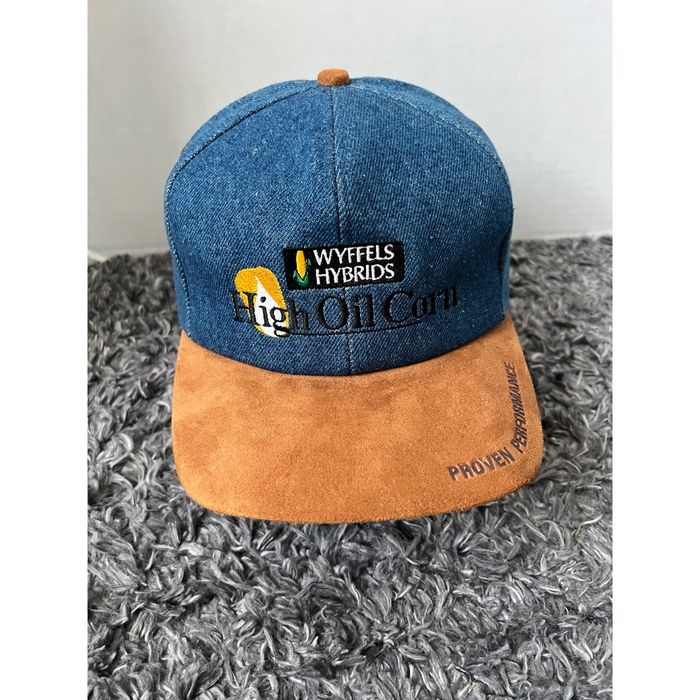 Other Vintage Wyffels Hybrids High Oil Corn Denim Snapback Hat A3 | Grailed
