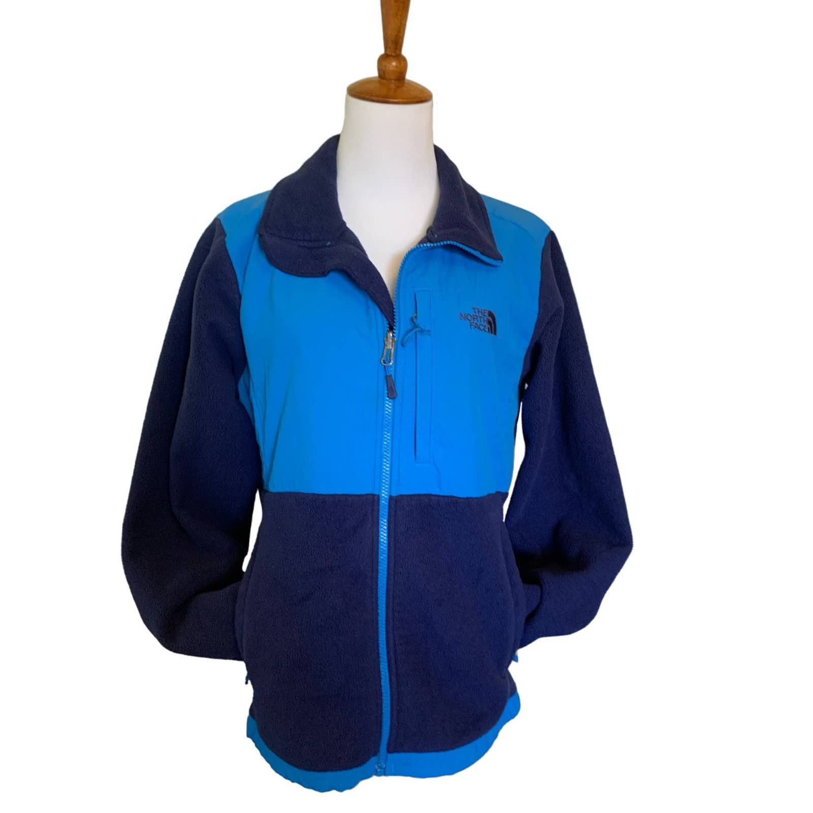 The North Face fleece jacket by The North Face, color block blue | Grailed