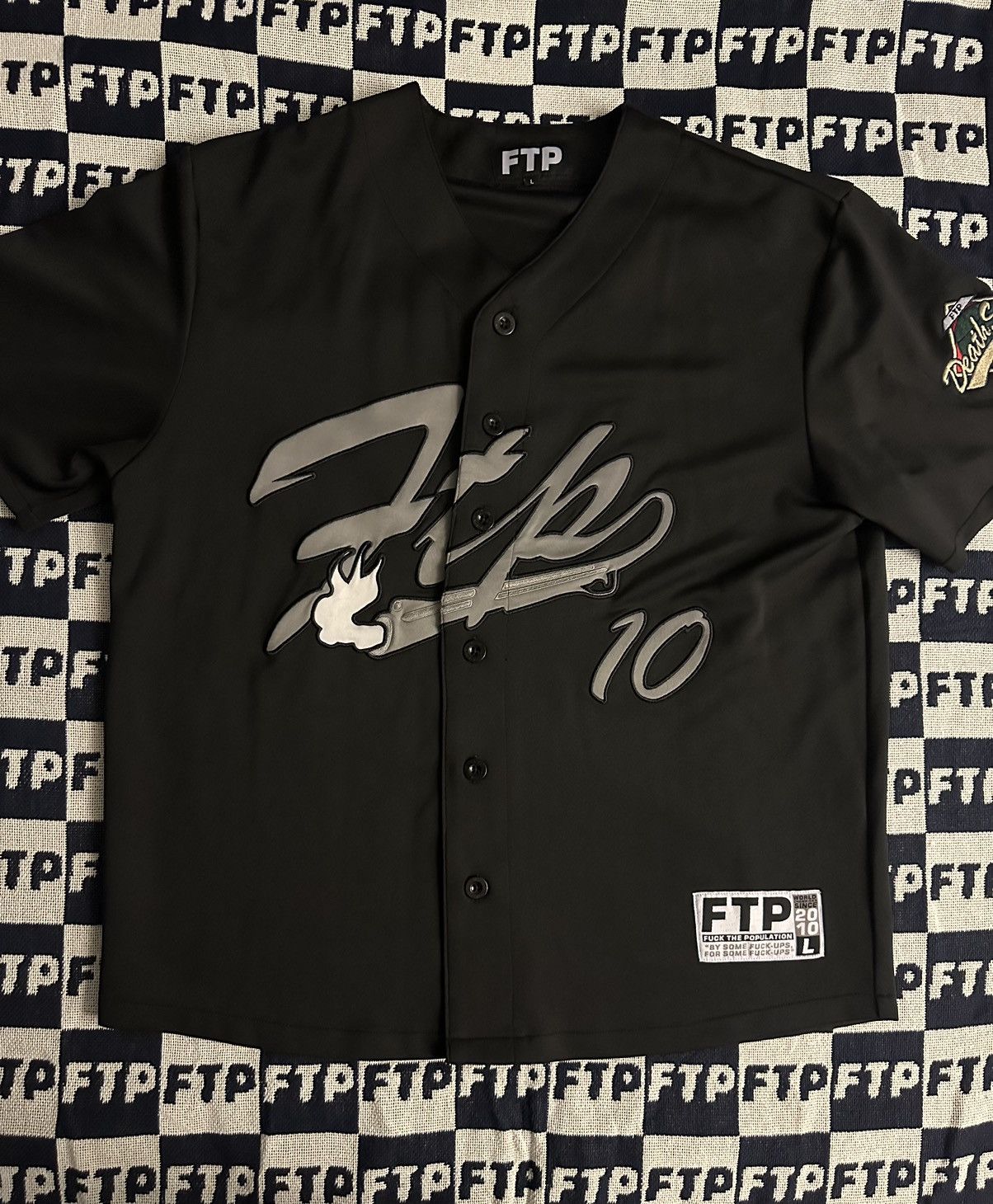 Fuck The Population FTP baseball Jersey | Grailed