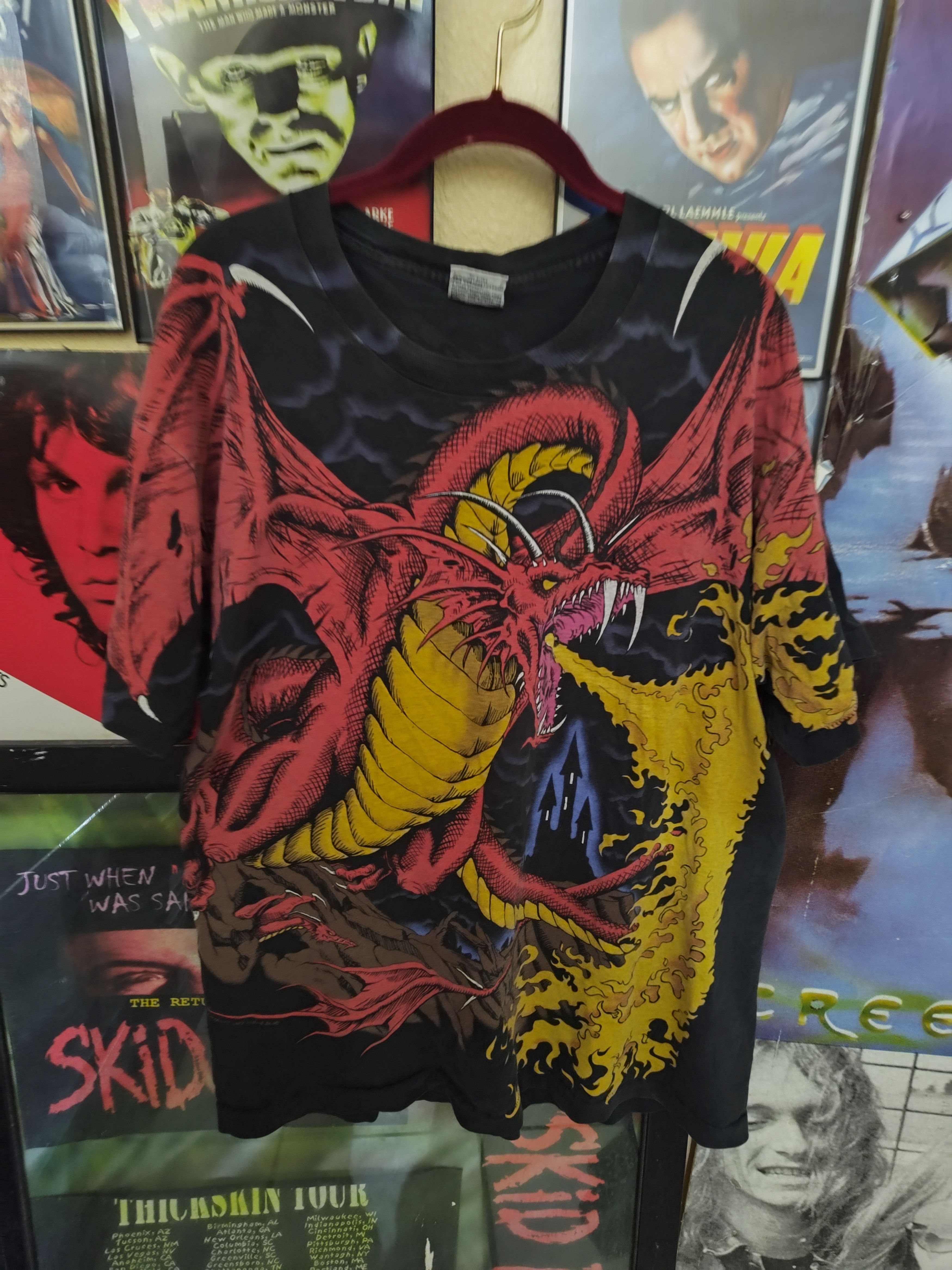 Liquid Blue Vintage 90s Liquid Blue AOP Dragon | Grailed