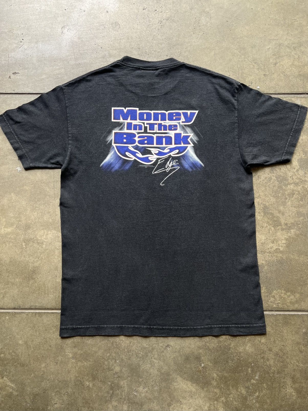 Vintage × WWE × WWF VTG RARE 2005 WWE Edge Money In The Bank Tee Shirt ...