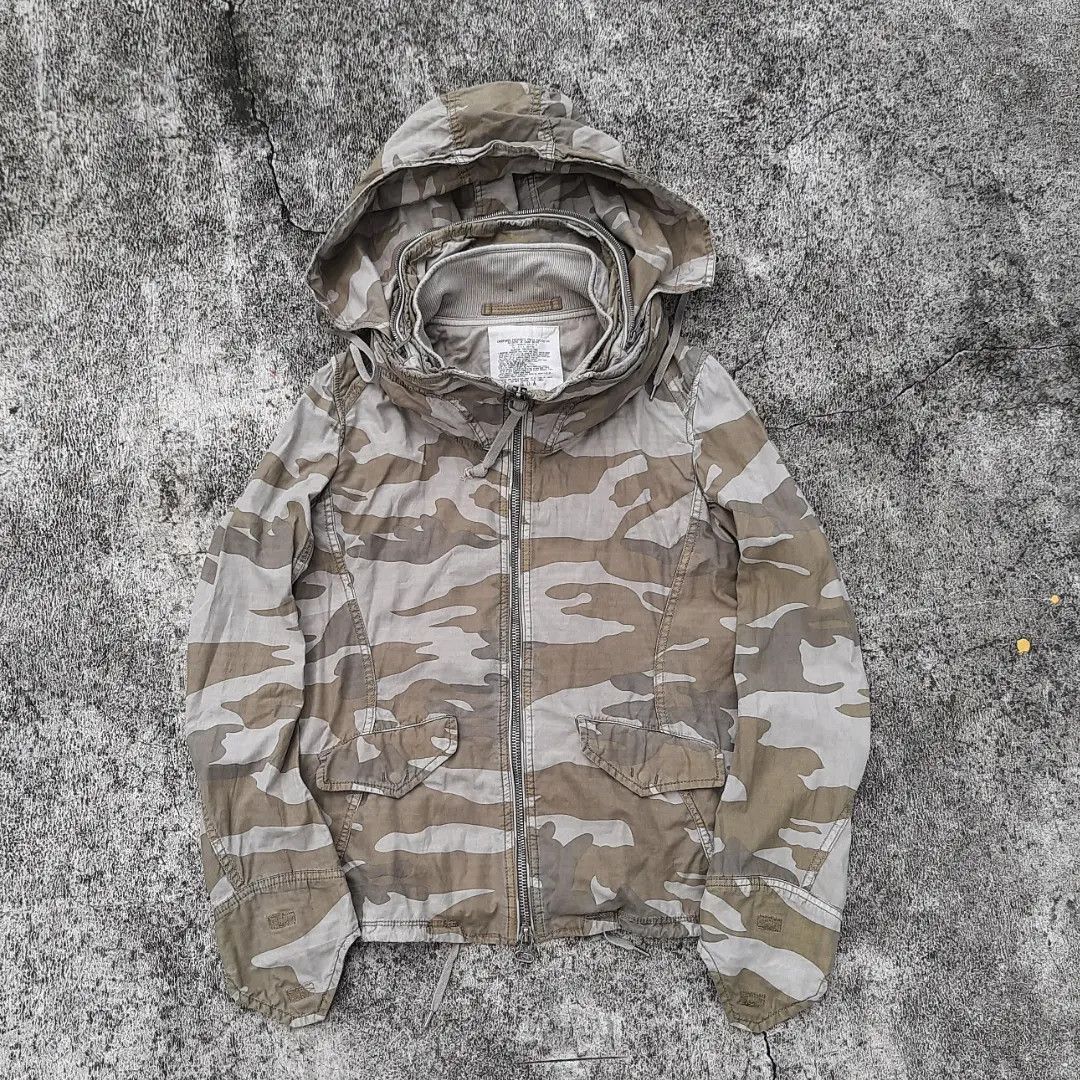 If Six Was Nine MIlitary Jacket Goa Big Hood Camouflage | Grailed