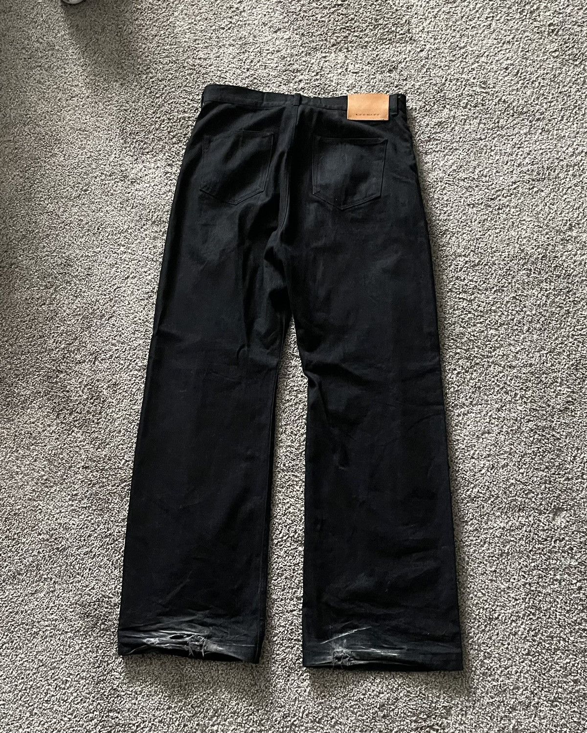 Rick Owens × Rick Owens Drkshdw Geth cut Japanese selvedge Denim | Grailed