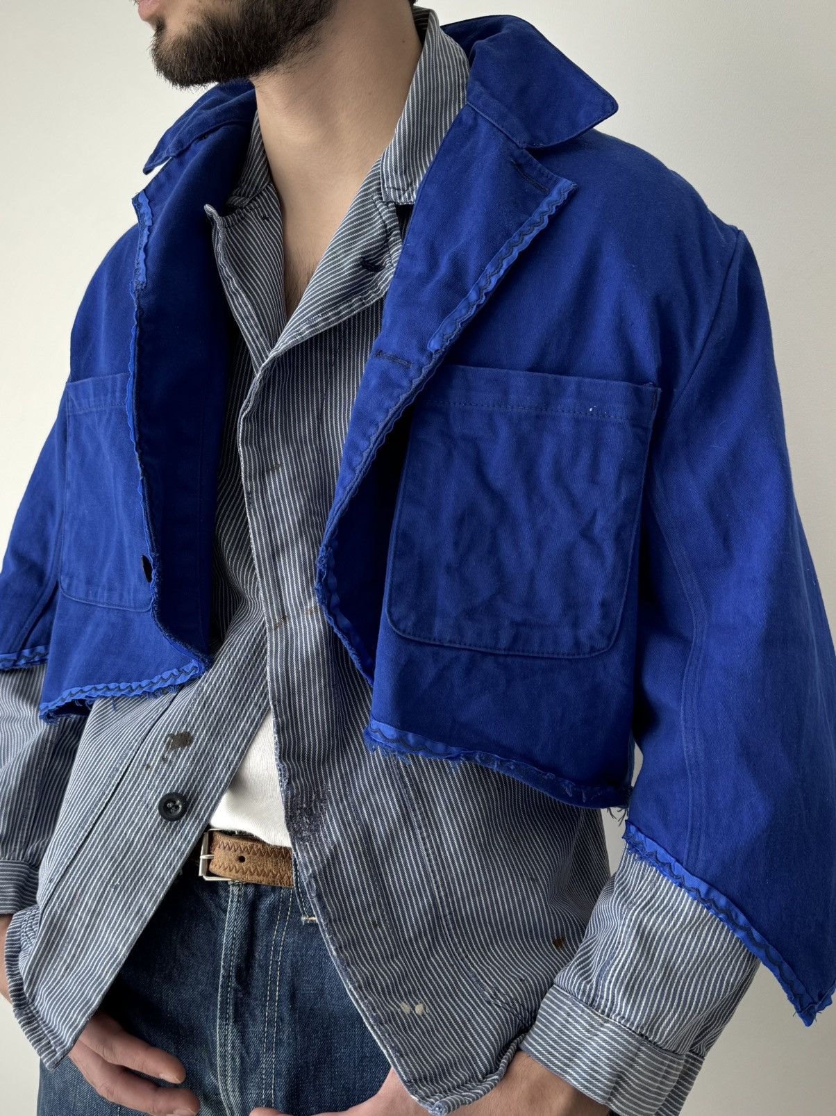 Le Laboureur 1960s French Workwear Sanfor Cropped Chore Jacket | Grailed