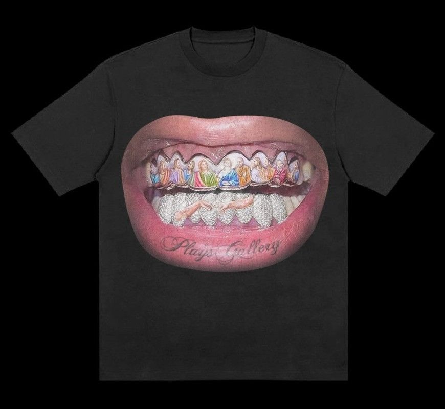 Band Tees × Streetwear × Vintage Y2k Hip Hop Unisex Oversized Grillz T ...
