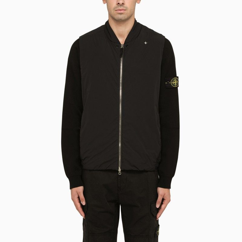 Stone Island Stone Island Stellina Black Nylon Waistcoat | Grailed