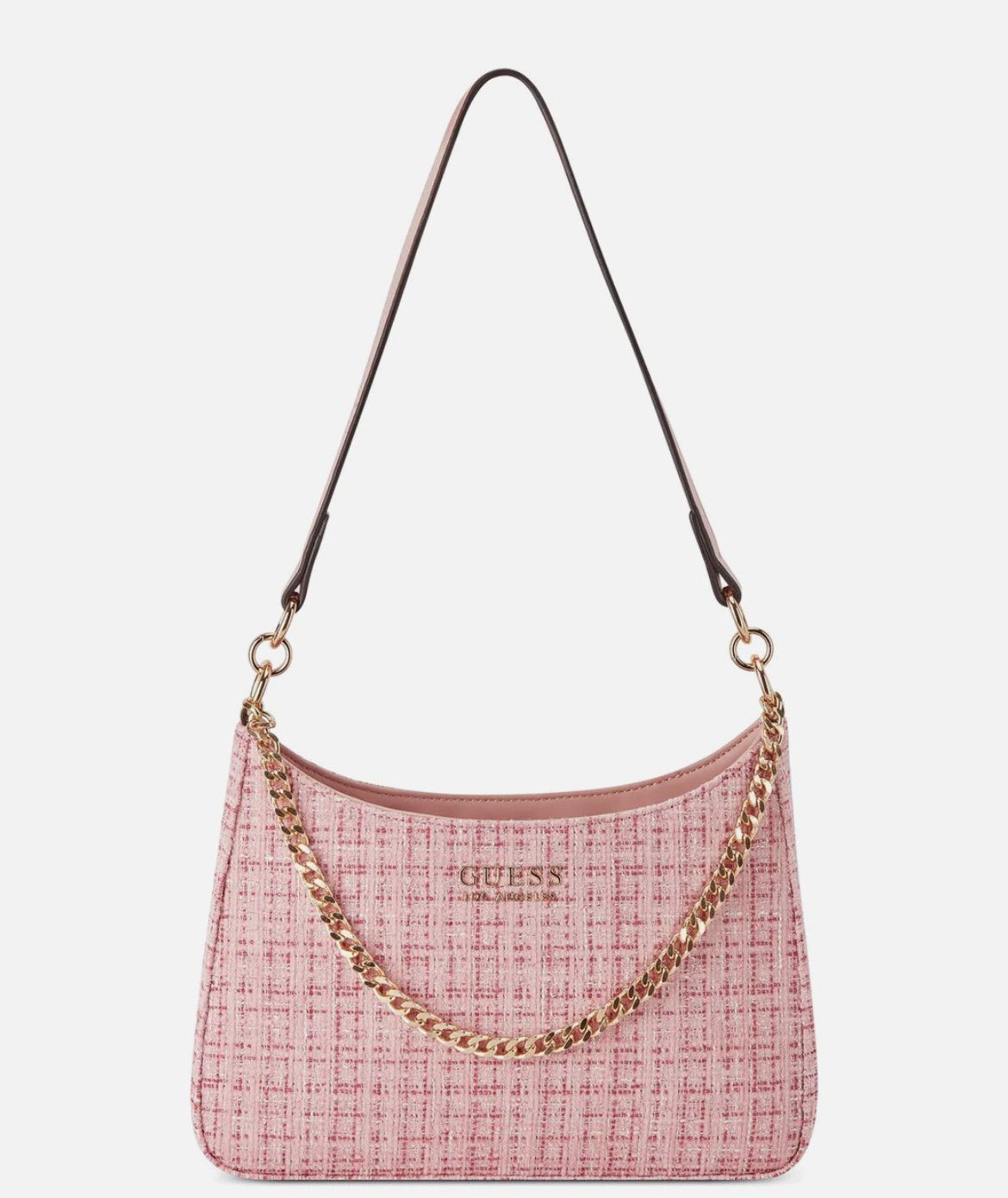 Guess Curtin Top-Zip Tweed Shoulder Bag | Grailed