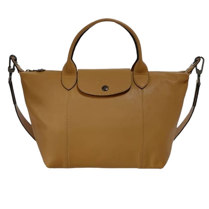 Longchamp Longchamp Le Pliage Cuir Mustard Yellow Shoulder Bag | Grailed