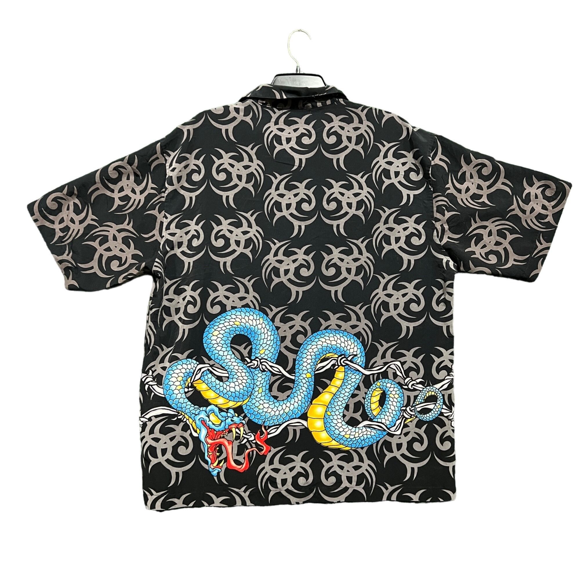 Vintage Vintage JNCO jeans tribal dragon button up shirt | Grailed