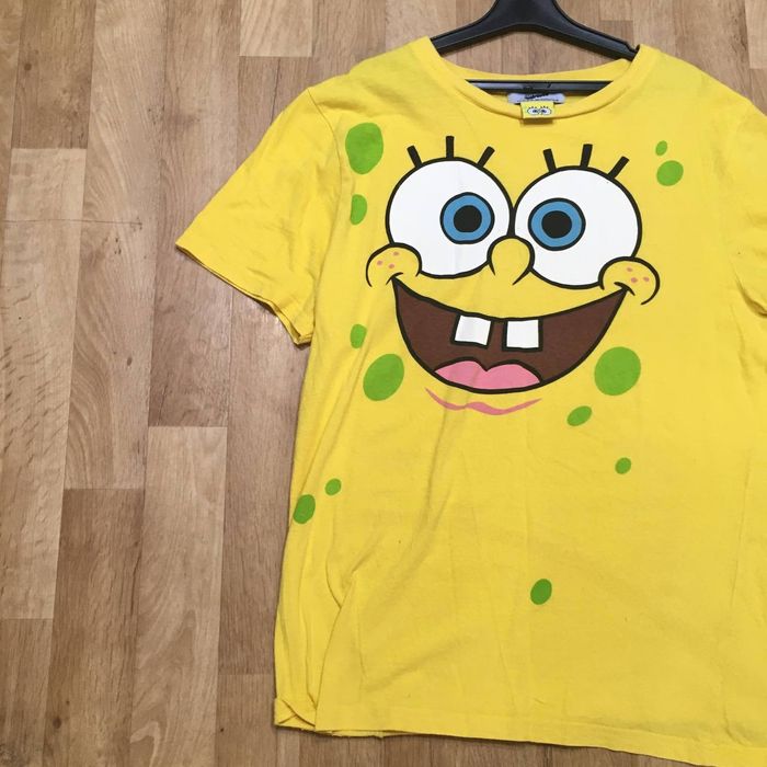 Vintage 2002 Vintage SpongeBob Distressed tshirt rare | Grailed