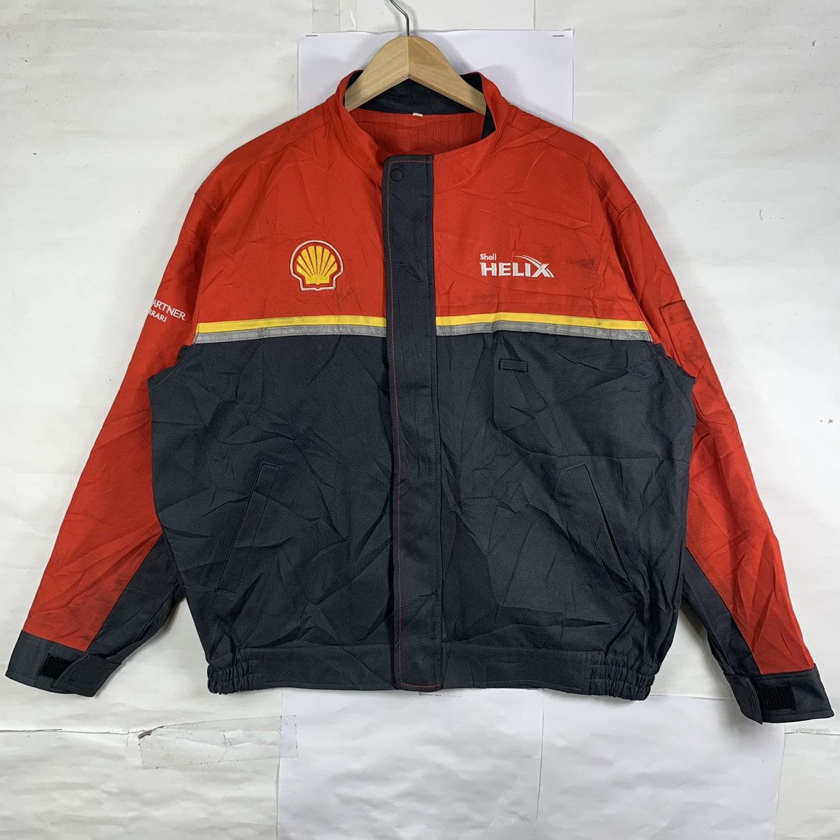 Vintage Rare Vintage Shell Helix Ferrari Jacket Small Logo | Grailed