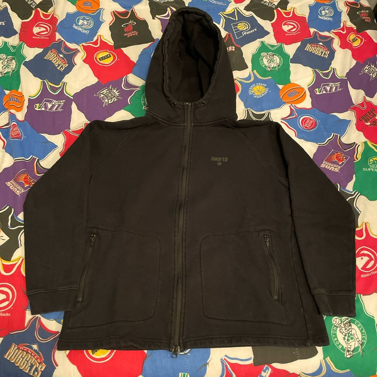 Undefeated UNDFTD Men's Double Knit Tech Fleece Zip Up Hoodie | Grailed