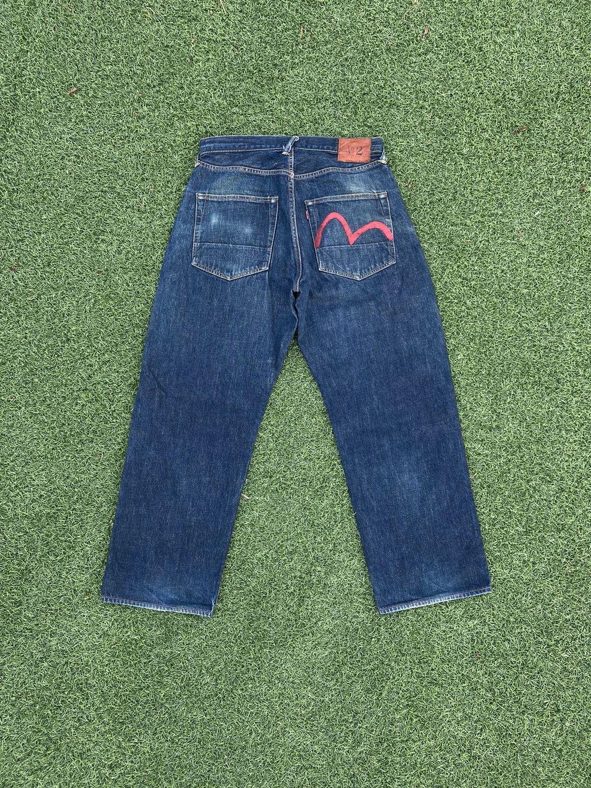 Evisu EVISU JEANS NO.2 JAPAN SELVEDGE WITH RED SEA GULLS | Grailed