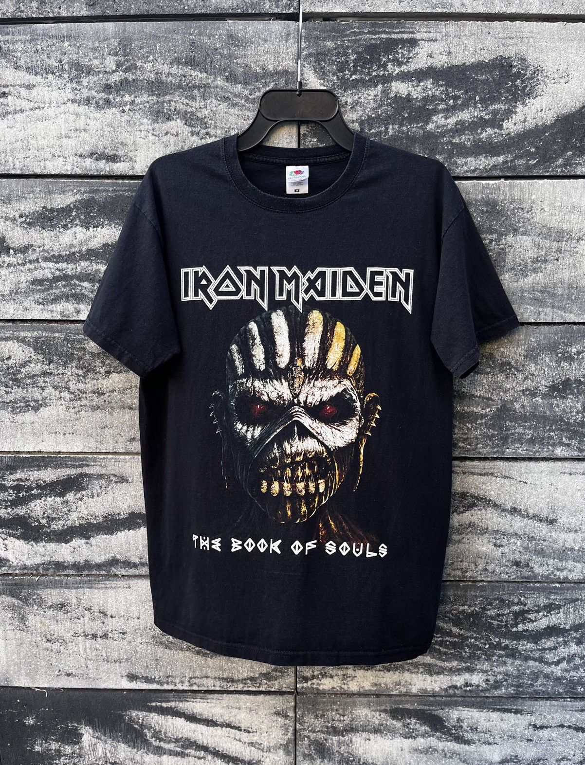 Iron Maiden 🎸 IRON MAIDEN THE BOOK OF SOULS TOUR 2015 ROCK BAND Y2K TEE ...
