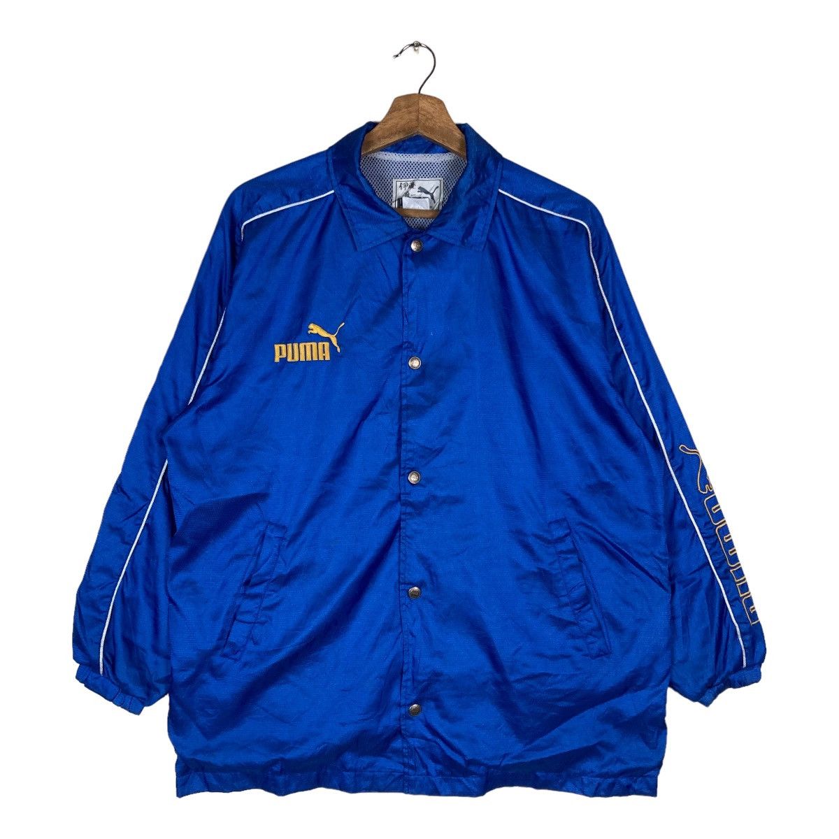Puma Vintage Puma Mini Logo Snap Button Jacket | Grailed
