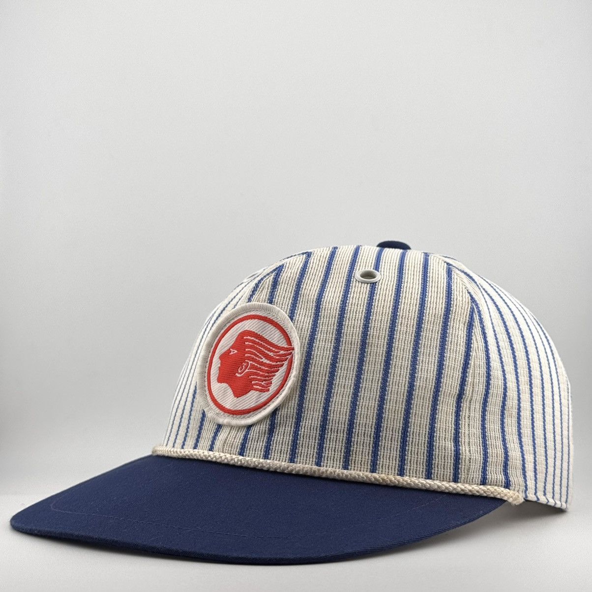 Japanese Brand 1970s Idemitsu First Logo Archive Cap Textured Striped ...